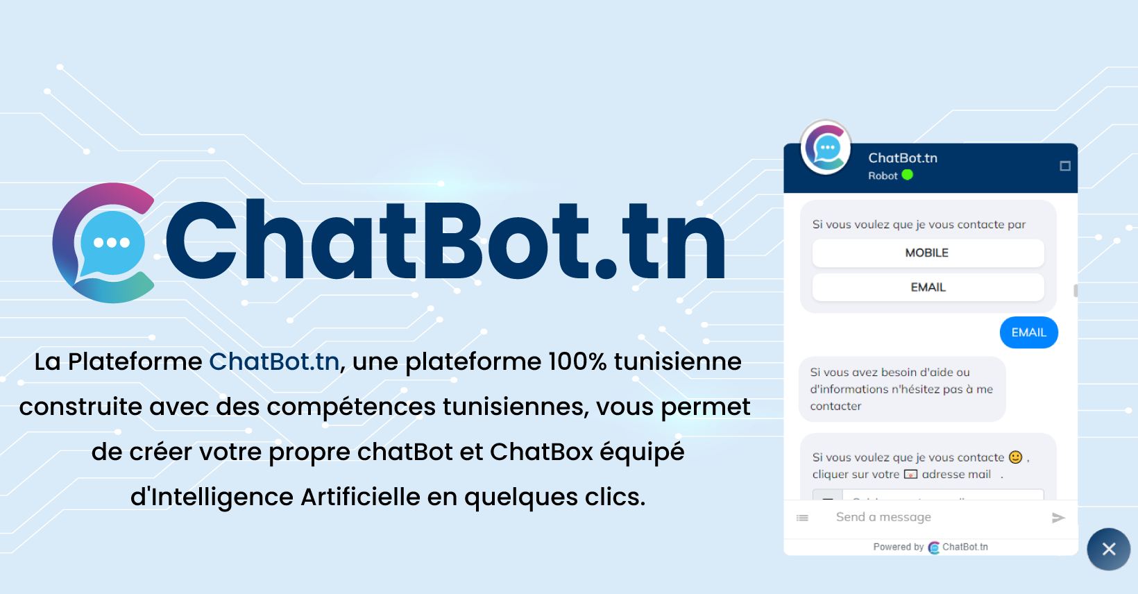 bot1 | ChatBot.tn: Automatiser le support client